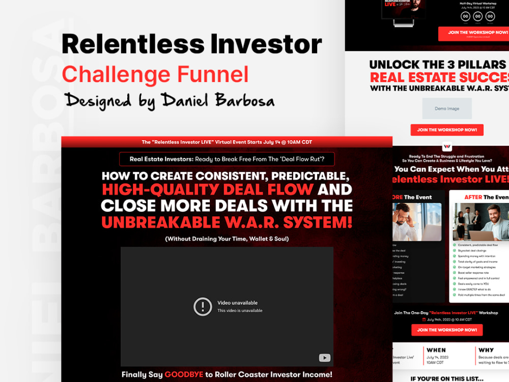 A Funnel Redesign that matches your branding, offer and audience | Upwork