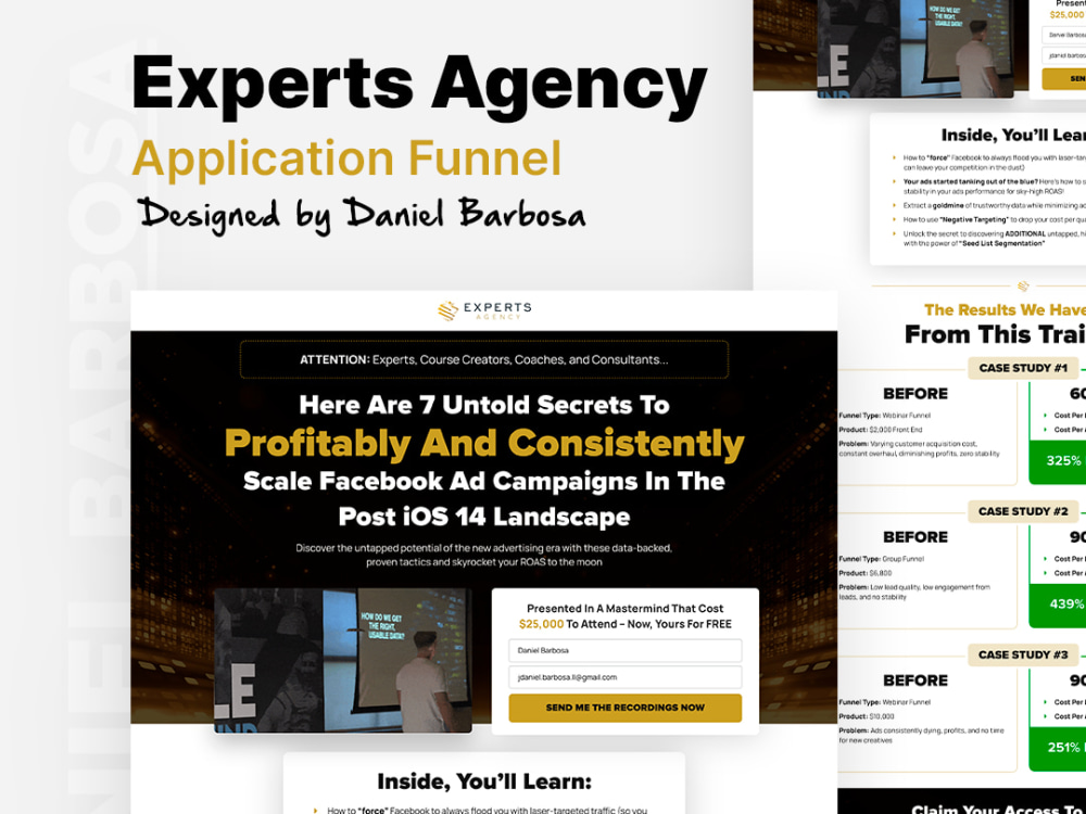 A Funnel Redesign that matches your branding, offer and audience | Upwork