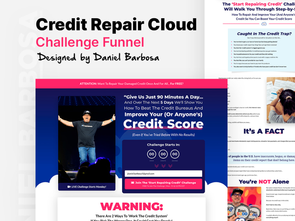 A Funnel Redesign that matches your branding, offer and audience | Upwork