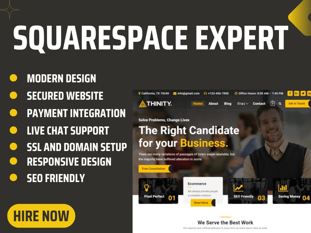 A custom Squarespace Website, Squarespace Developer, Squarespace ...