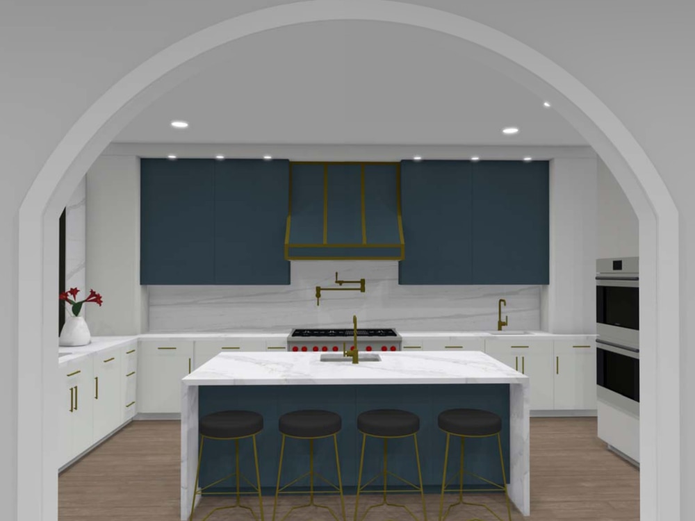 A Beautiful Kosher Kitchen Design with 2d and 3d Renderings | Upwork