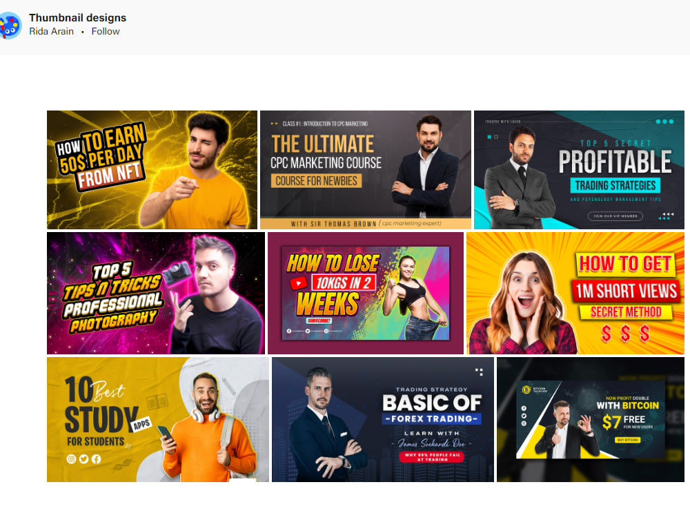 High CTR, Attractive and eye-catching YouTube Thumbnail in 24 hours ...