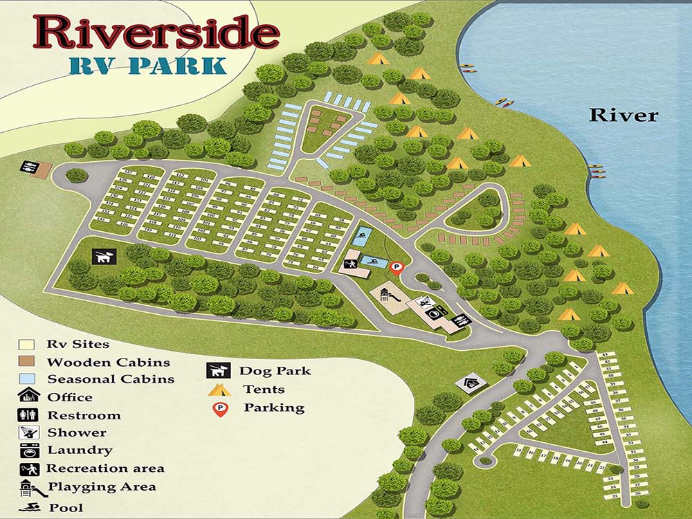 An Amazing Campground map ,Rv Park or Site Plan | Upwork