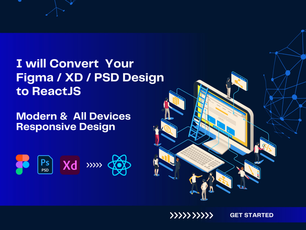 Front End Developer | React JS | Figma to React | PSD/XD to React | Reactjs | Upwork