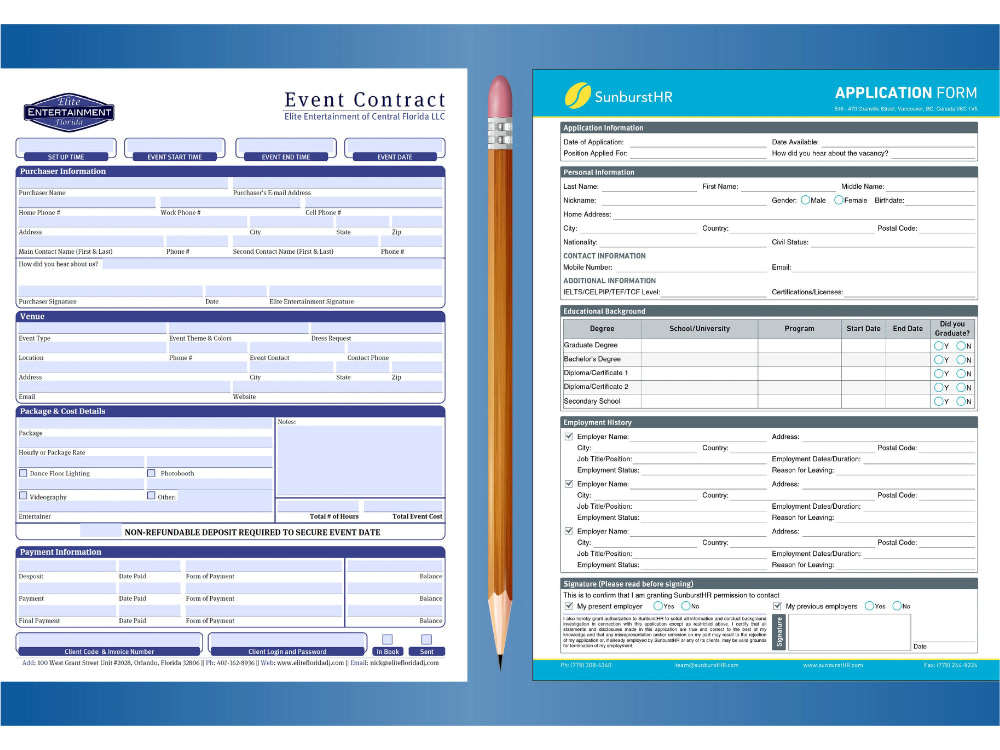 Attractive fillable pdf form | Upwork