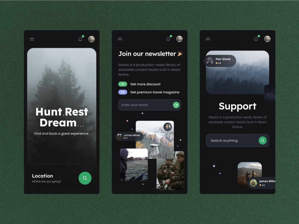A custom Mobile App UI design concept | Upwork