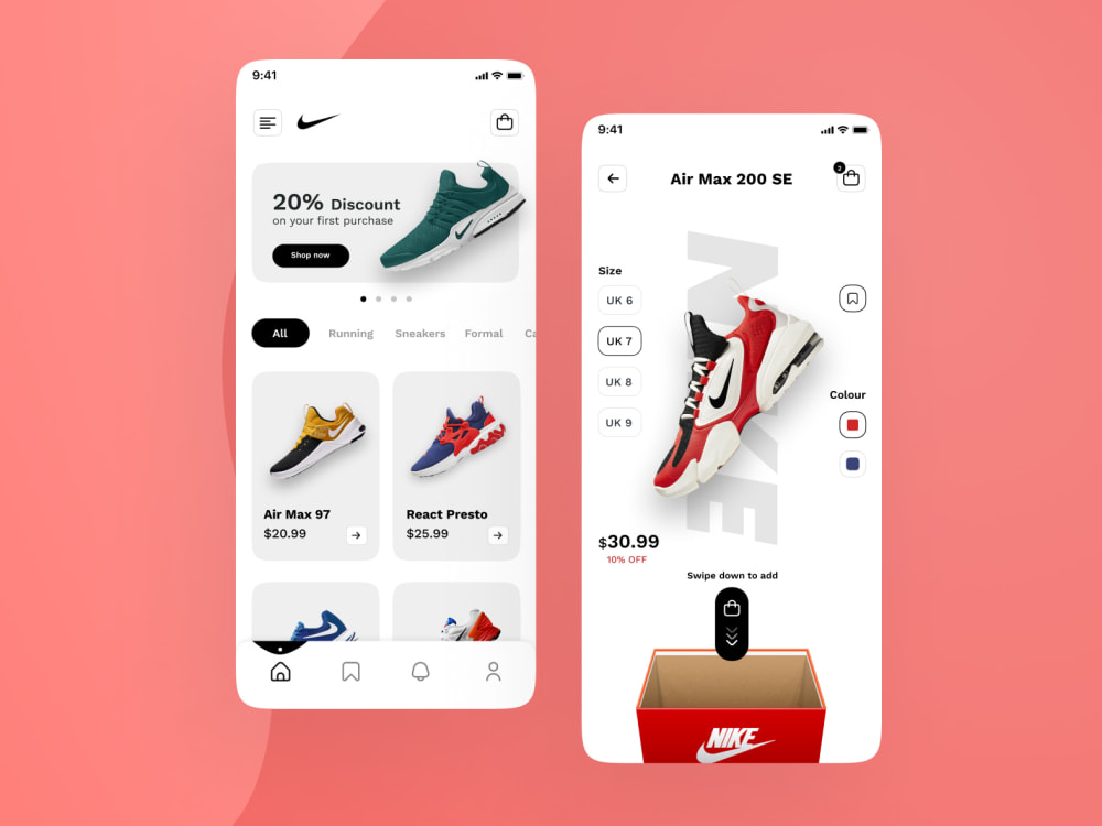 A custom Mobile App UI design concept | Upwork