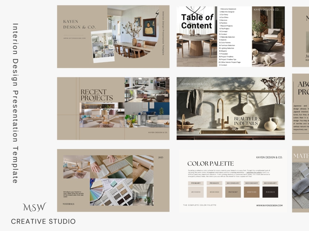 A professional presentation design: from conception to customization ...