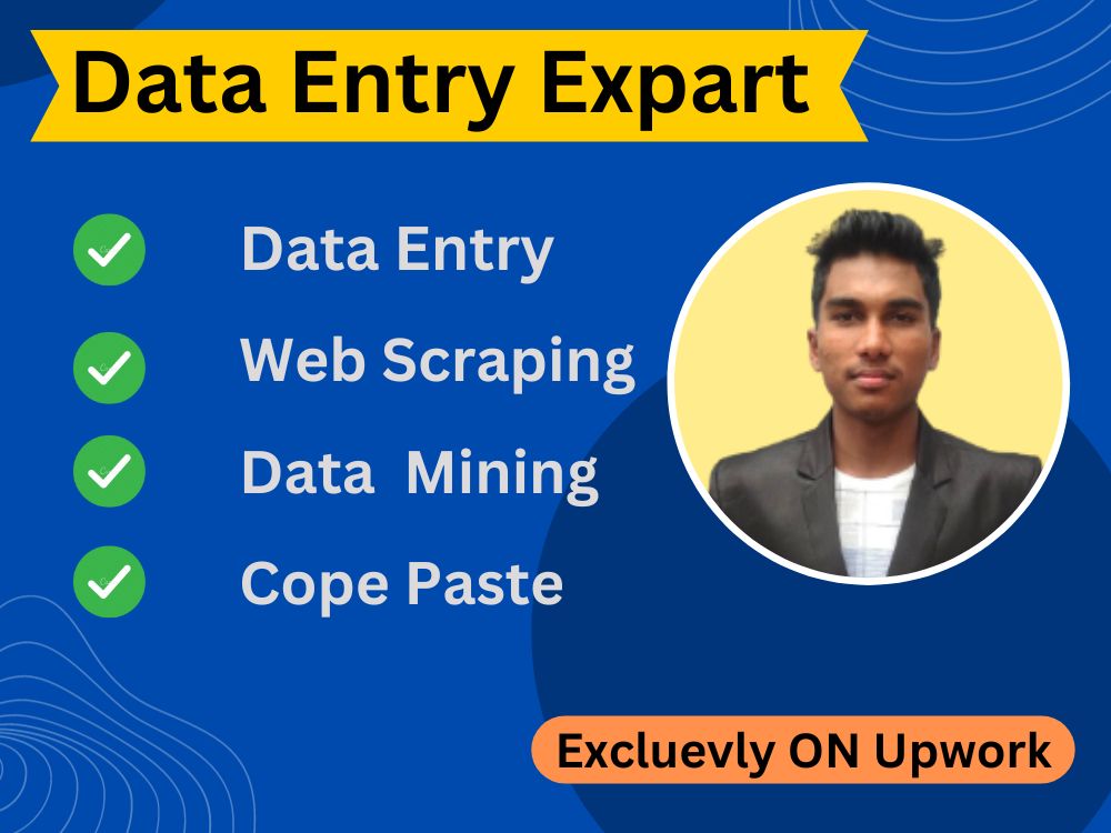Accurate data entry, web resarch and copy paste | Upwork