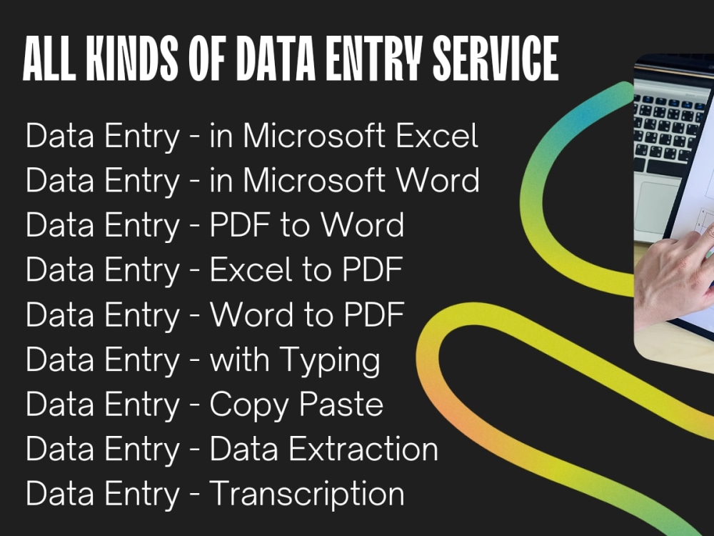 All kinds of data entry service | Upwork