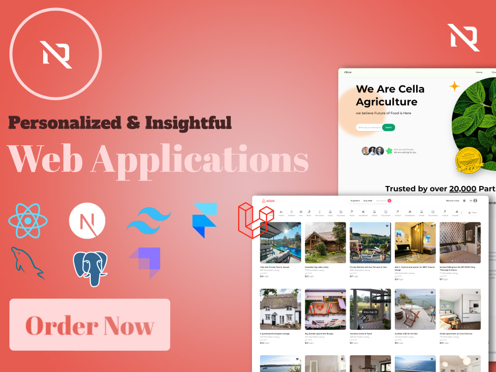 A Full Stack Web Developer React Nextjs Tailwindcss Reduxjs Laravel Upwork