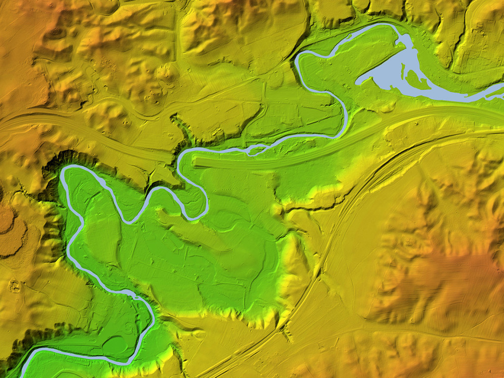 Shaded relief elevation map | Upwork