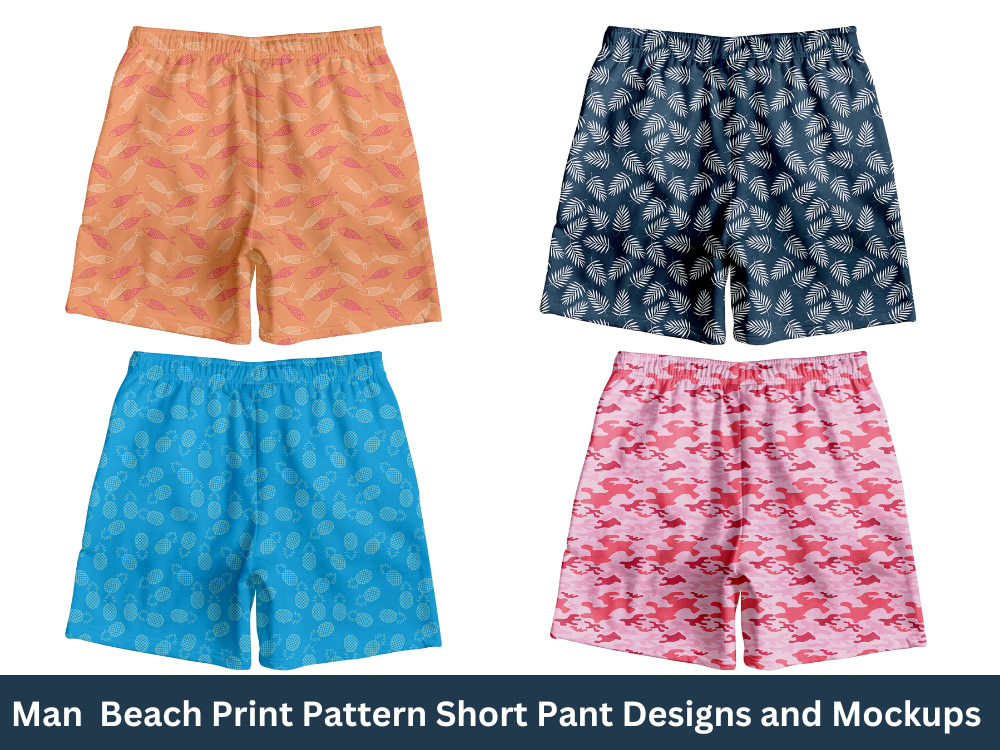 Beach Men Print Pattern Short Pant Designs and Mockups | Upwork