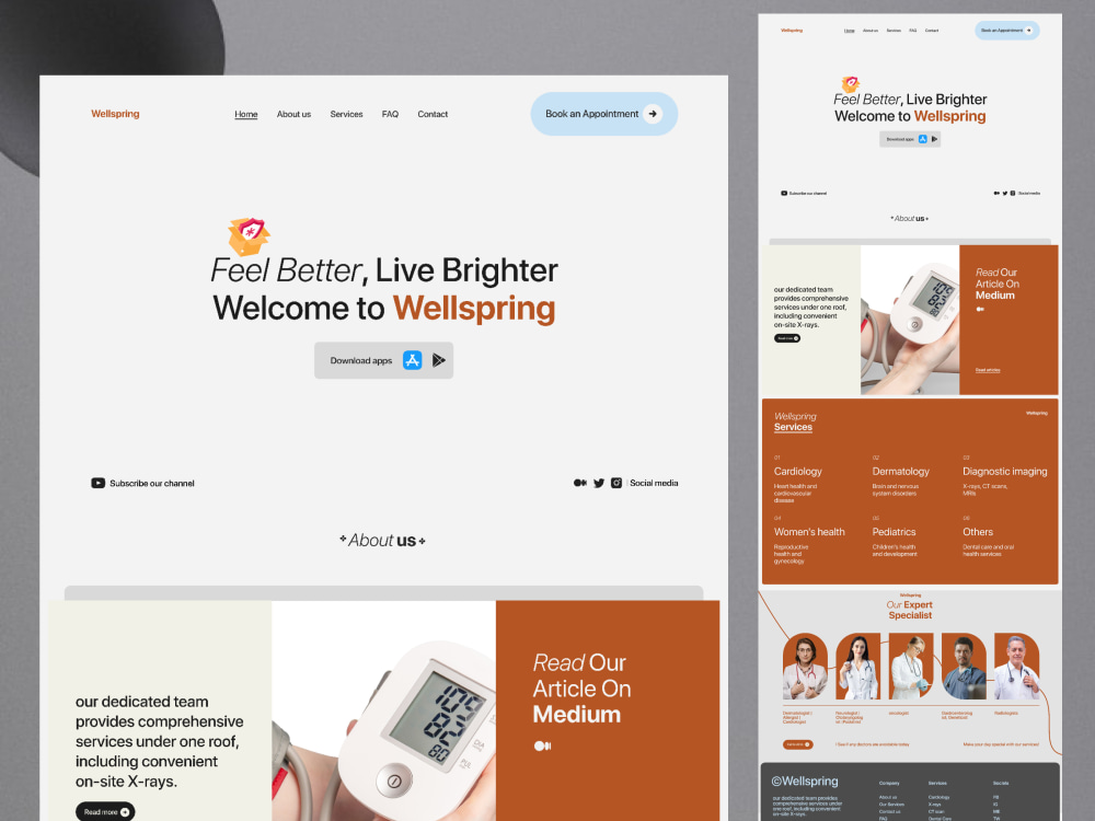 Creative and Premium Website Design in Figma | Upwork