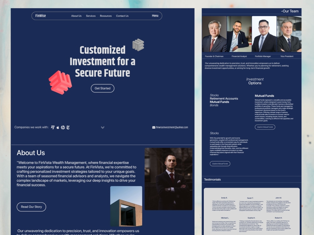 Creative and Premium Website Design in Figma | Upwork