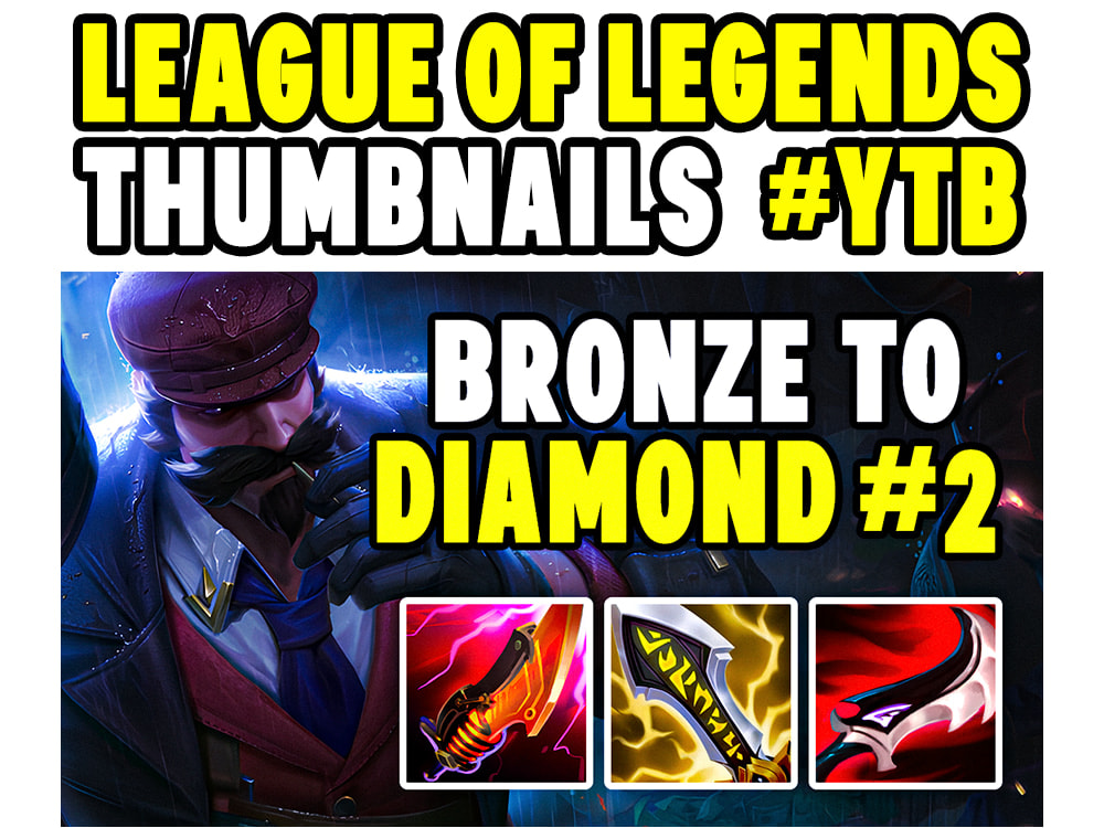 League of legends Eye catching Youtube Thumbnail | Upwork