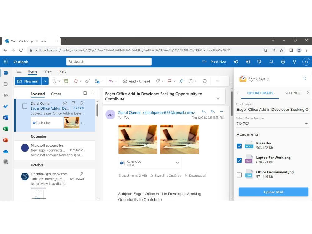 Office 365 Web Addin For Word Excel Outlook Powerpoint Upwork