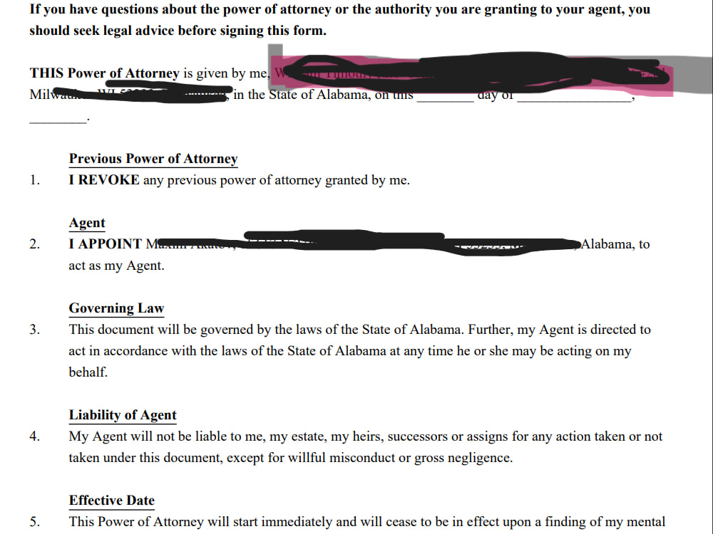 A Legal power of attorney, poa | Upwork