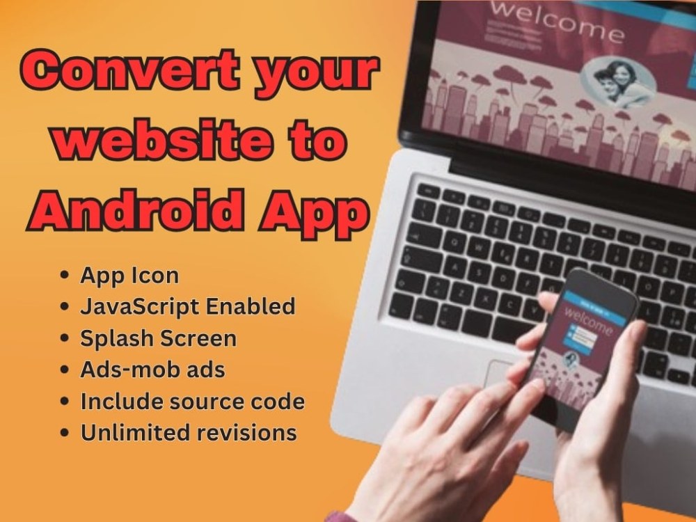 Convert your website into android app | Upwork Convert your website into android app | Upwork