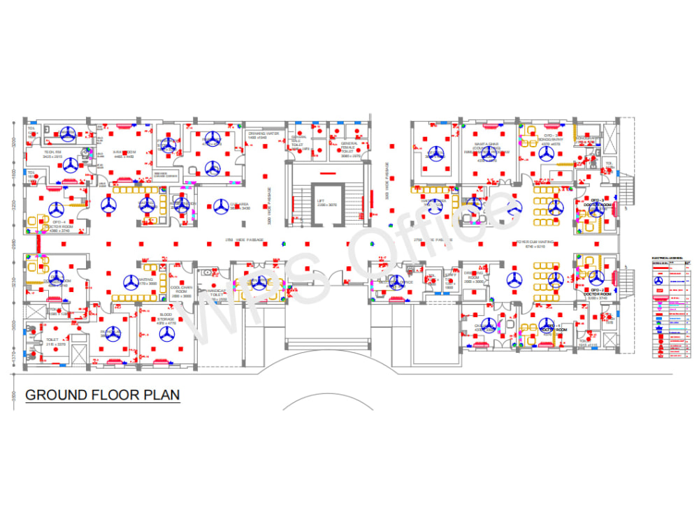 Electrical layout design of floor plan on Autocad | Upwork