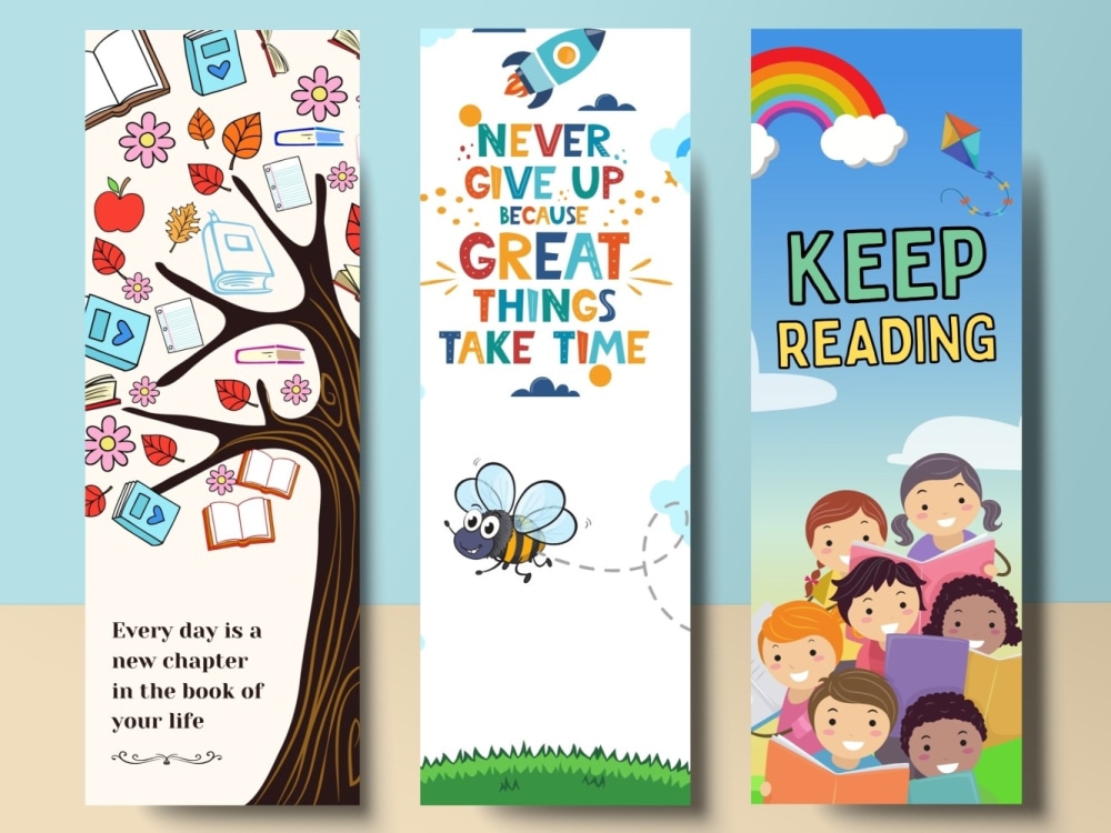 Creative printable custom bookmarks | Upwork
