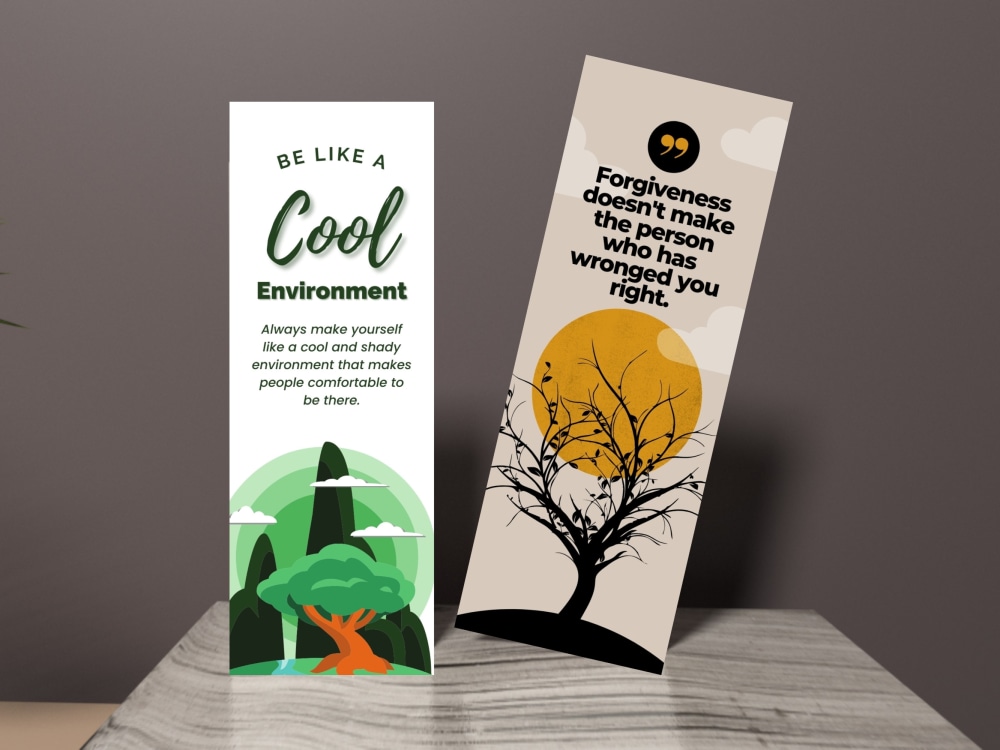 Creative printable custom bookmarks | Upwork