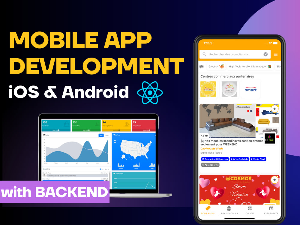 An iOS and Android Mobile Application developed using React Native | Upwork