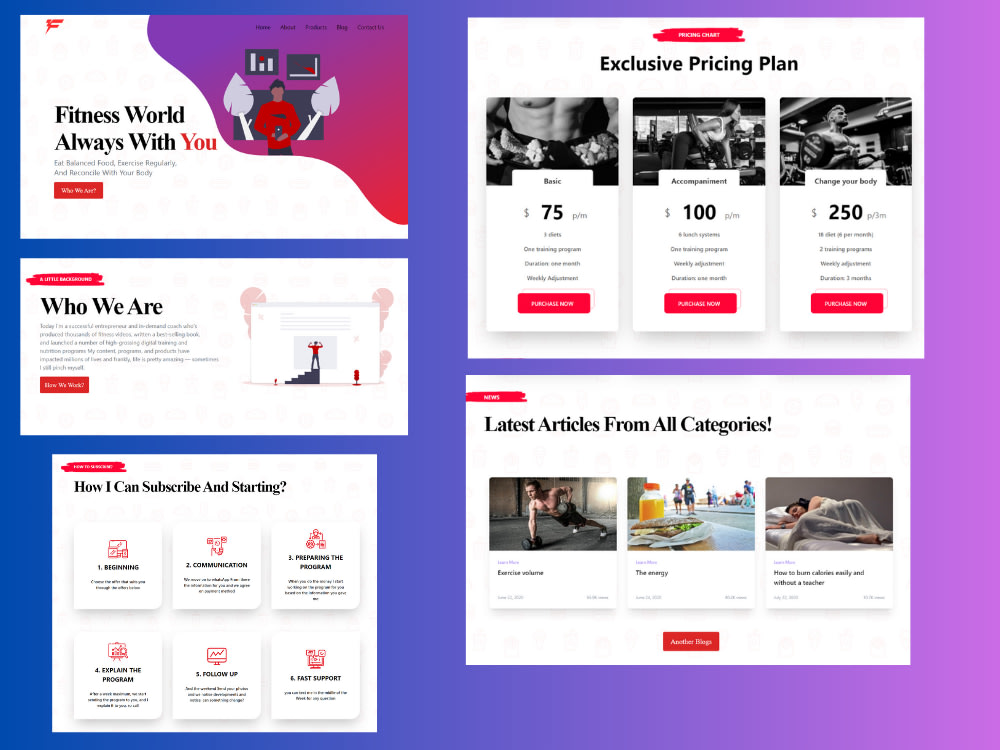 A Front-End Development of your website | React.js | Next.js | Upwork