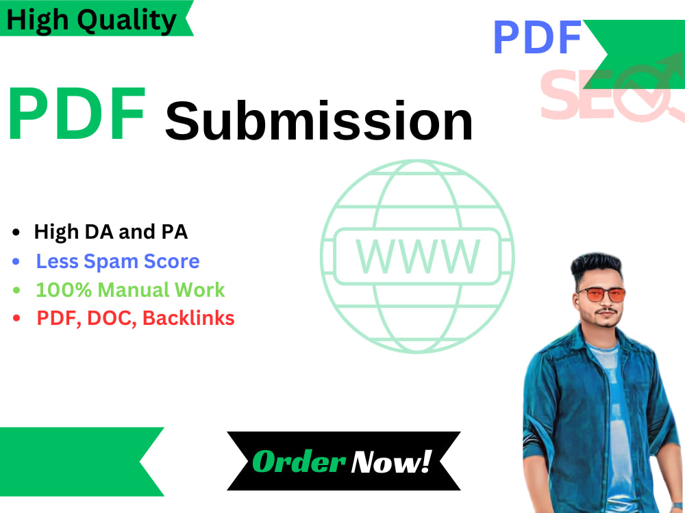 White hat unique domain PDF submission high DA-PA contextual Backlinks | Upwork