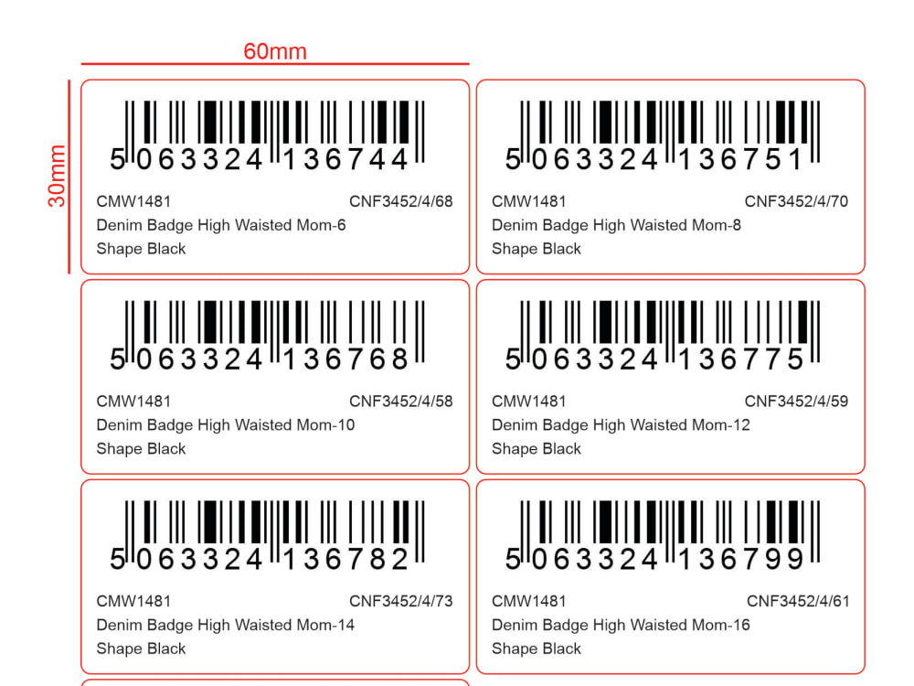 Barcode Label, Barcode Sticker, Hang Tag Sticker | Upwork