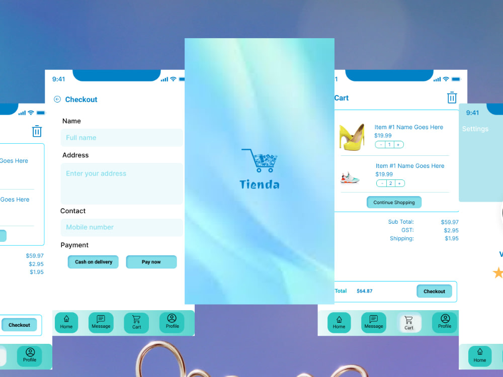 A Visual and interactive Interface design for website or mobile app ...