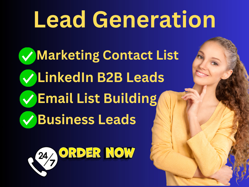 Lead Generation | Marketing Contact List | LinkedIn B2B Leads | Email ...