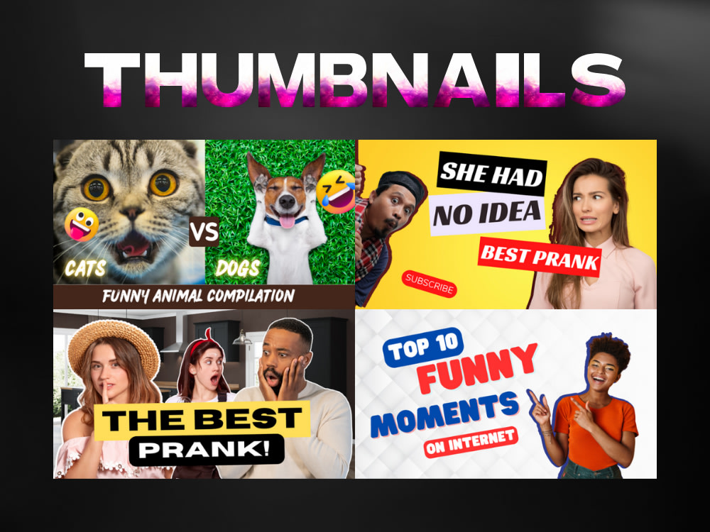 Clickbait, eye catchy and high CTR Youtube thumbnail designs | Upwork