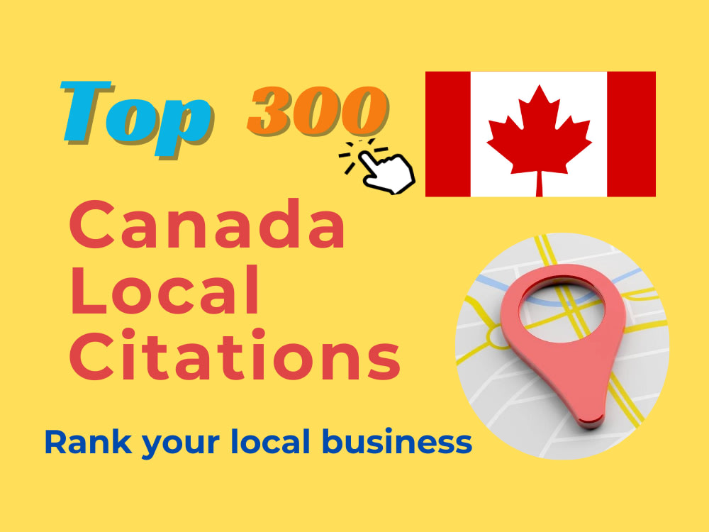 Top 300 Canada local citations and directory submissions | Upwork