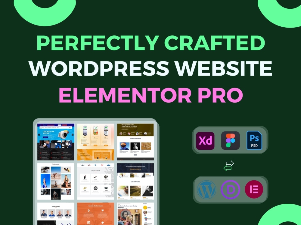 Perfectly crafted WordPress website from Figma / XD / PSD with Elementor | Upwork