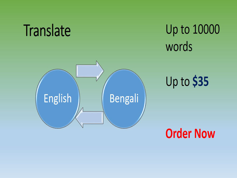 A complete translation from English to Bengali and vice versa | Upwork