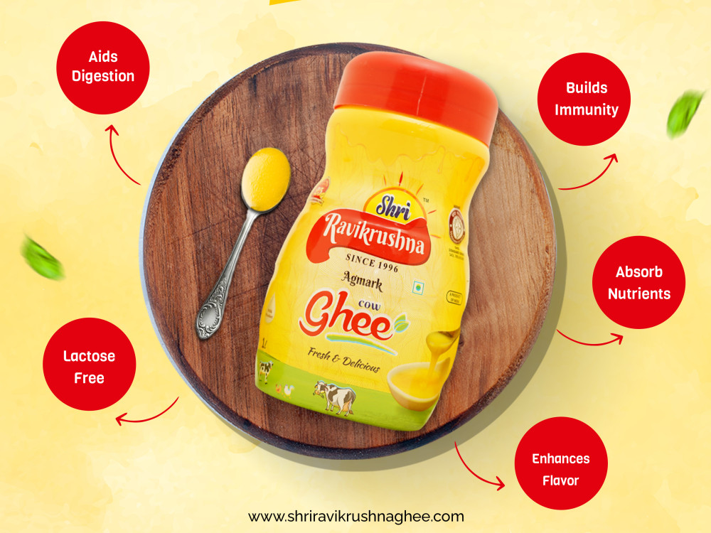 Attractive Social Media Poster For Ghee Manufacturing Company | Upwork