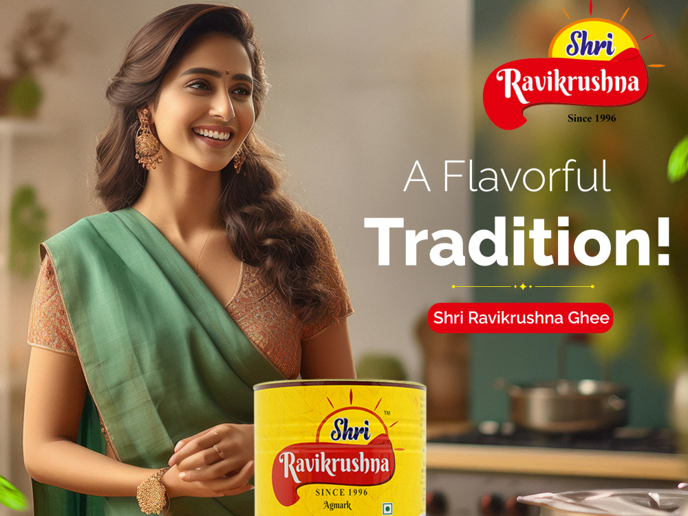 Attractive Social Media Poster For Ghee Manufacturing Company | Upwork