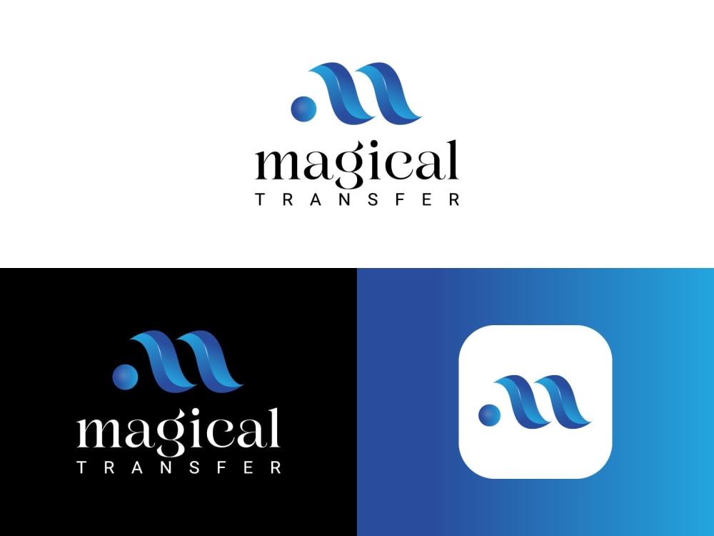 A high definition custom modern abstract colorful 3D gradient logo ...