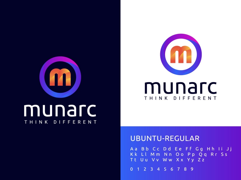 A high definition custom modern abstract colorful 3D gradient logo ...