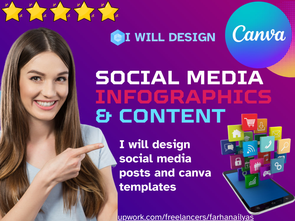 Amazing Social Media Graphics in Canva | Upwork