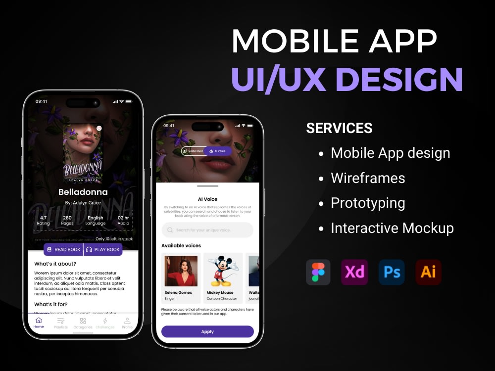 An Elegant UI/UX Design | Mobile UI in Figma/XD. | Upwork