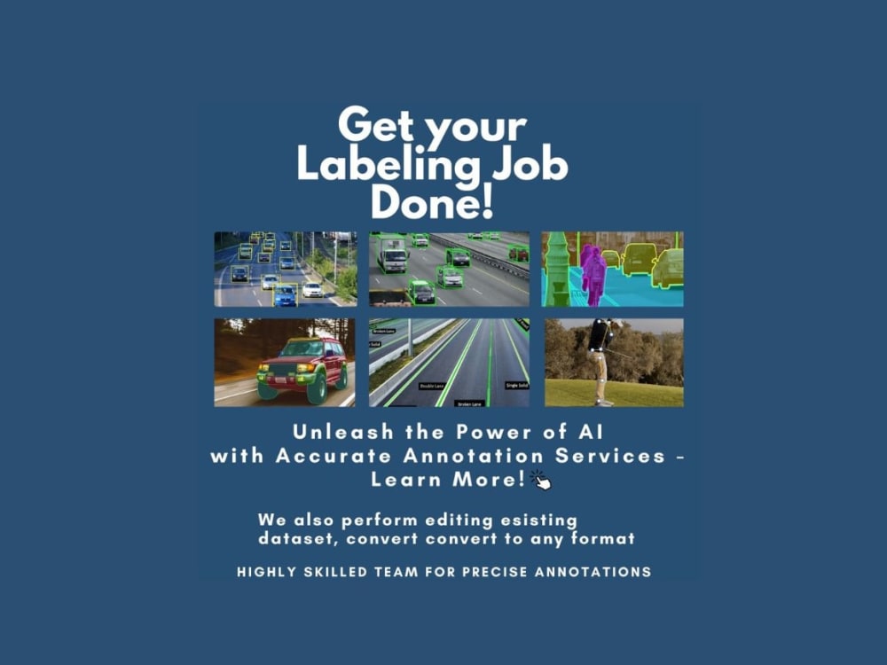 Annotate, tag, polygon, bounding box for your AI, ML, CV | Upwork