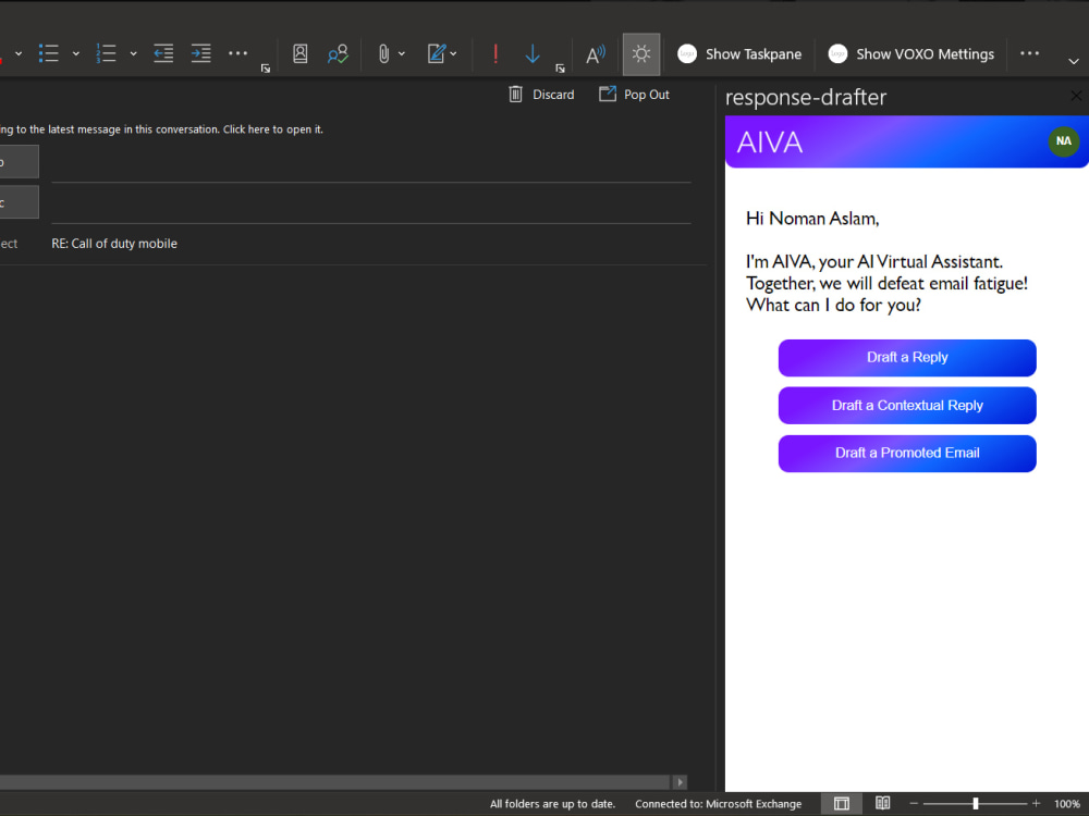 An office addin plugin and integrates with OpenAI, Chat GPT | Upwork