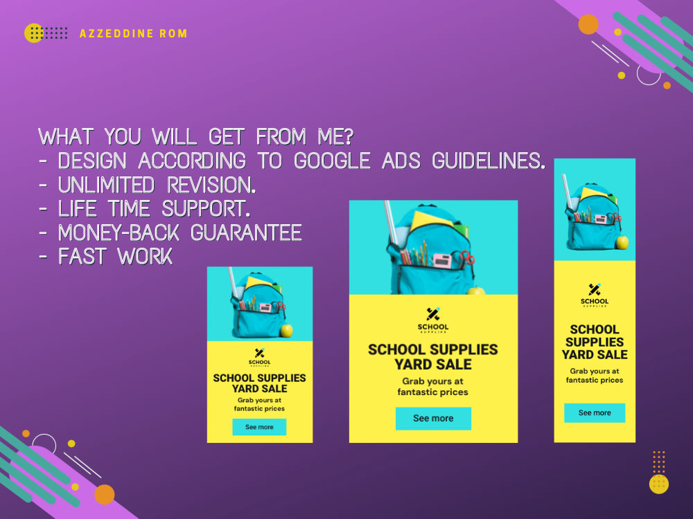 A design GIF animated HTML5 banner ads for Google Display | Upwork