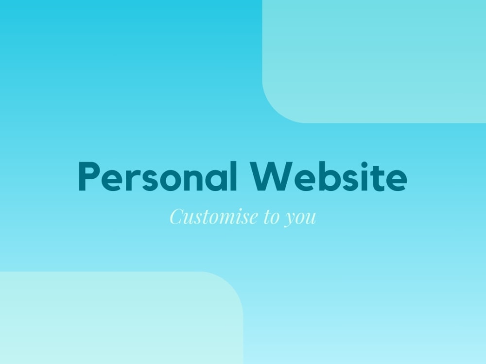 A fantastic personal website. | Upwork