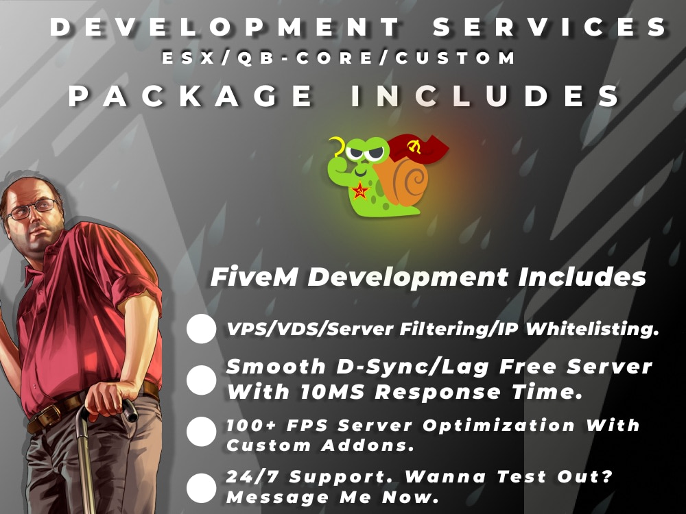 Fivem fully optimized server of your choice with premium addons | Upwork