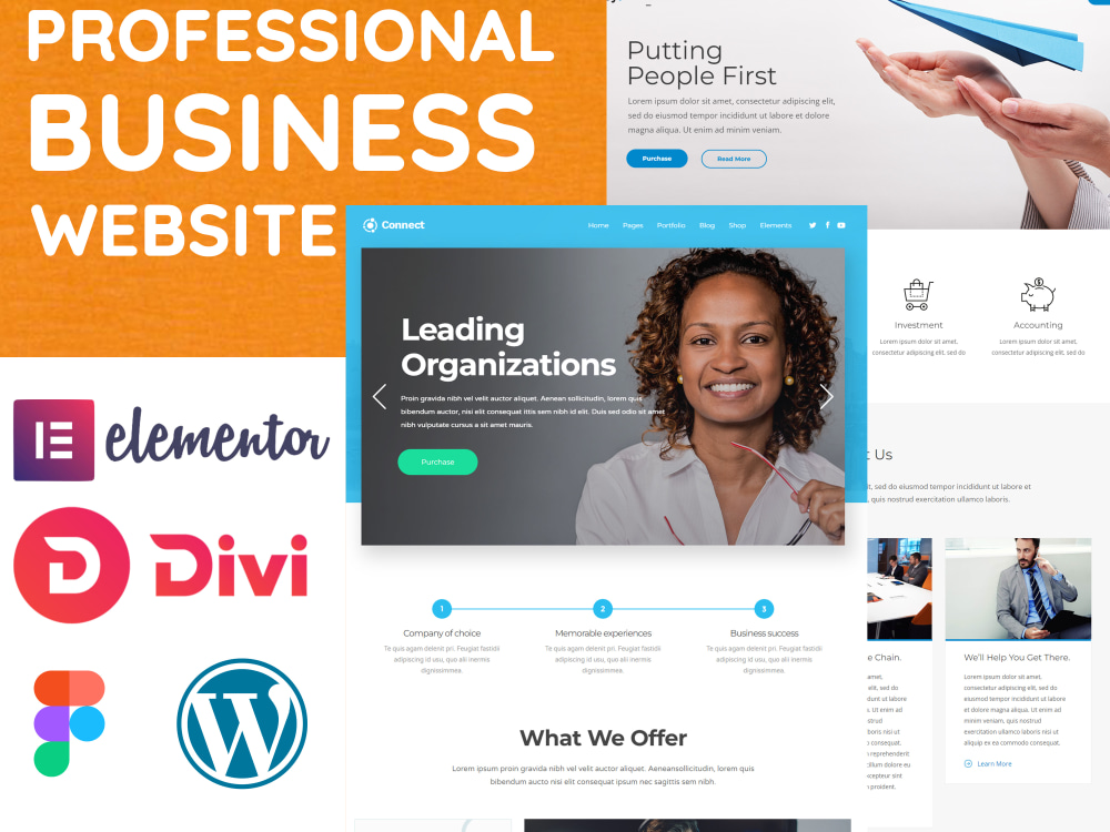 A professional WordPress business website design/redesign for your business | Upwork