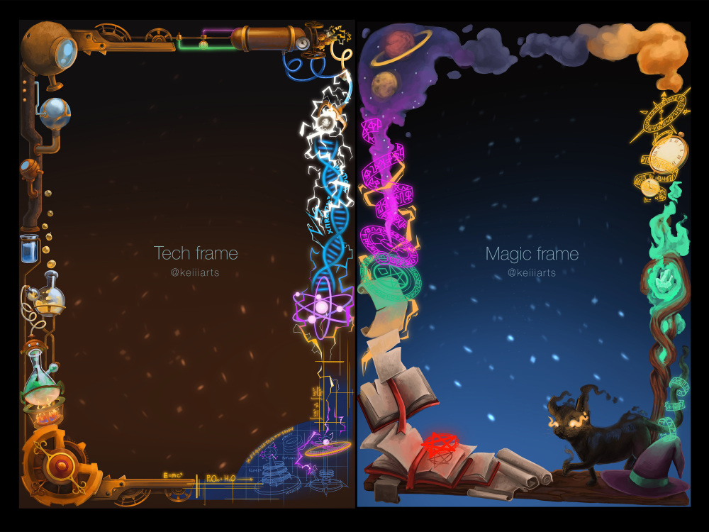 A custom illustrated card frame or border | Upwork