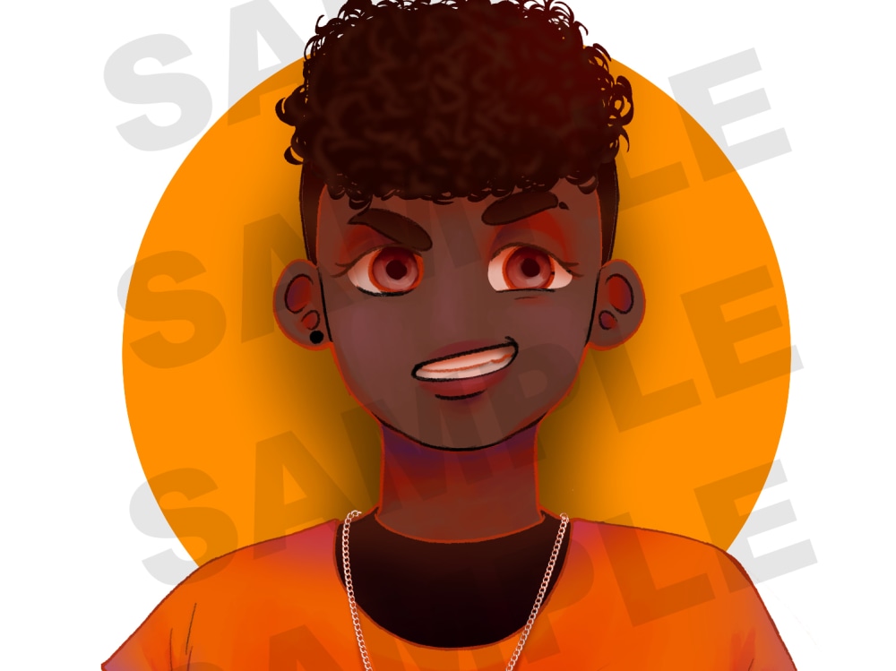 Cute bust shot illustration full render | Upwork